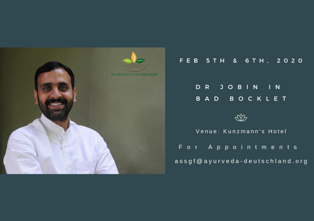 Dr. JOBIN IN BAD BOCKLET - Ayurveda Deutschland
